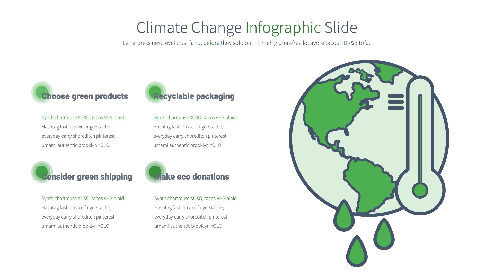 Climate Change Powerpoint Template | Environmental Awareness and Action ...