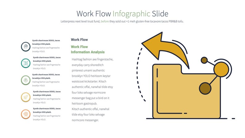 Professional Work Flow Powerpoint Infographics | Ideal for Corporate ...