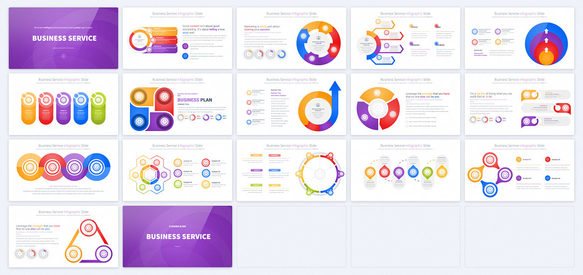 Business Service Powerpoint Presentation Template Minimalist Slides for ...