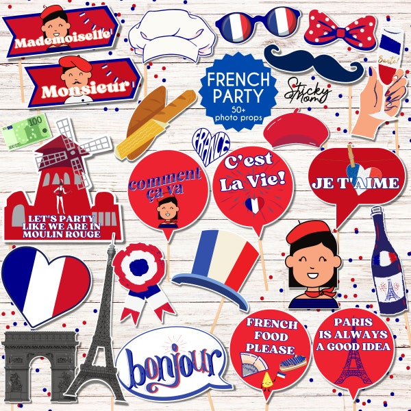 French Theme Party - Etsy