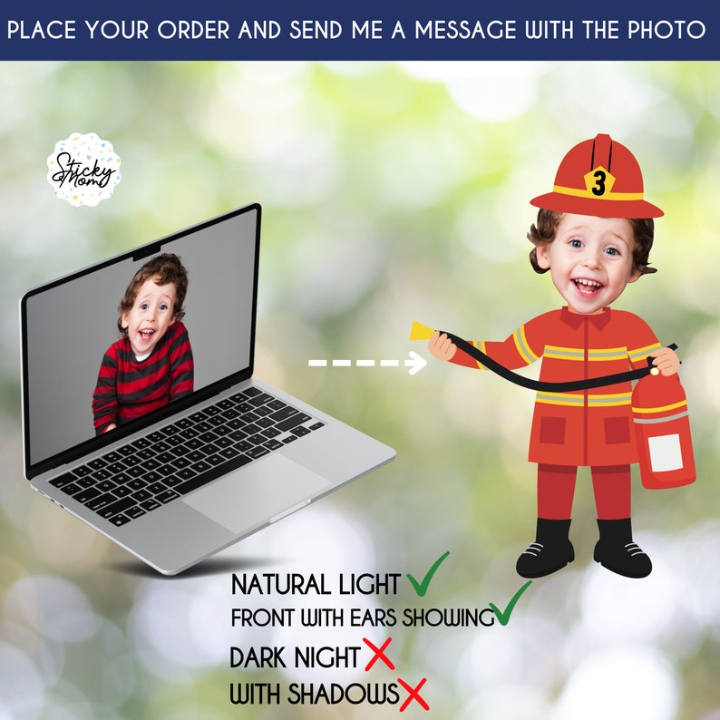 Firefighter Party Bundle / Fireman Custom Photo Banner | Printable ...