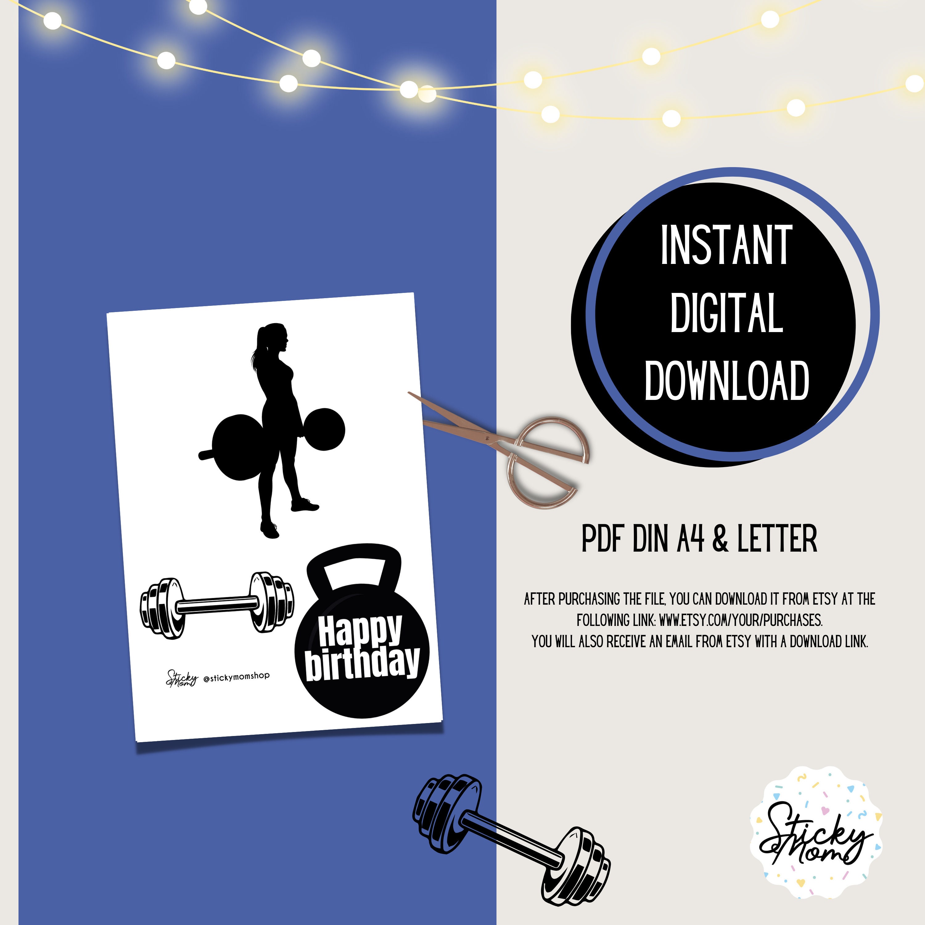 Gym Cake Topper Muscles Birthday Printable Gym Weightlifting Crossfit ...