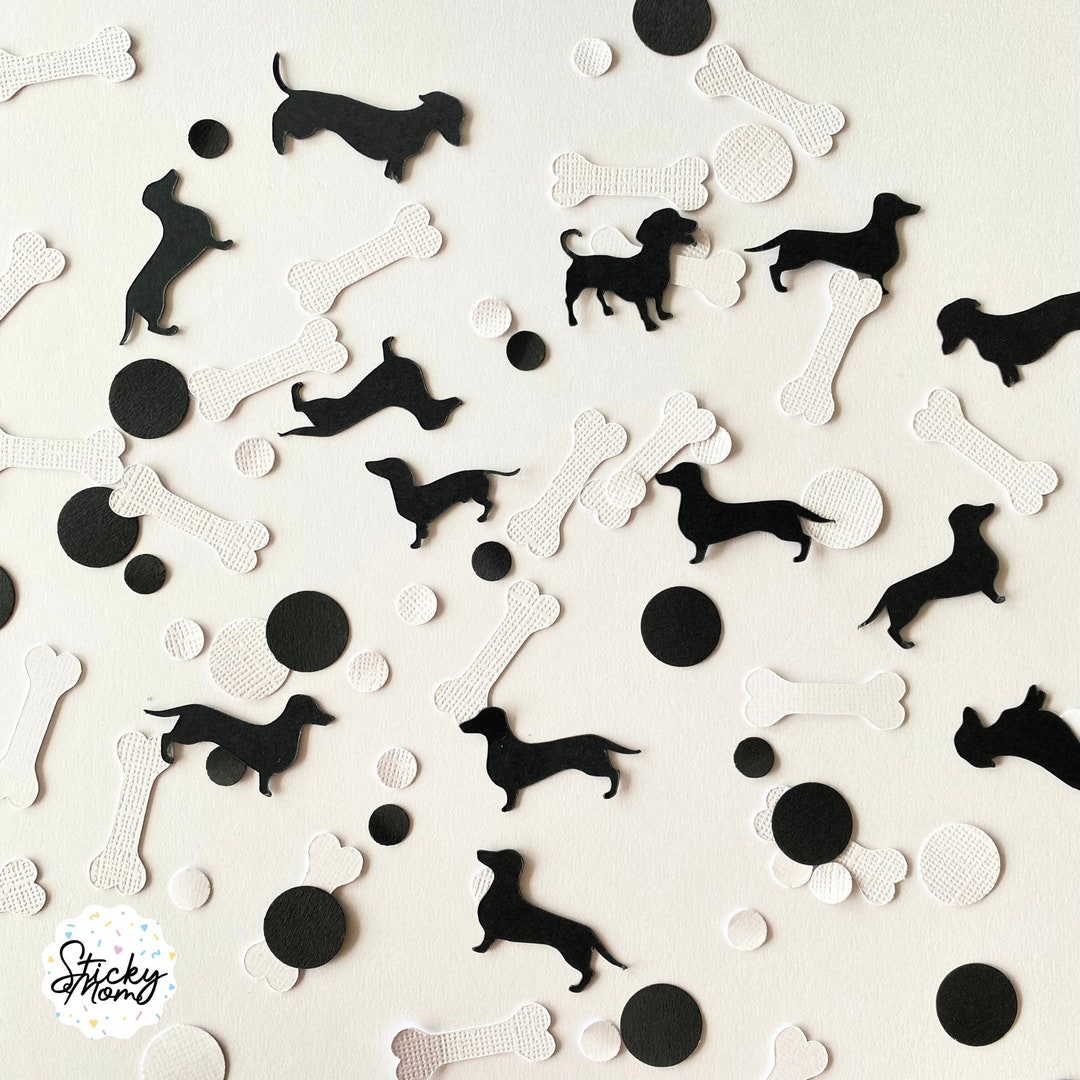 Dachshund Confetti Dog Birthday Party Puppy Confetti Glitter Dog ...