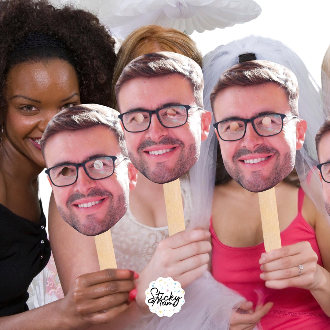 Custom Photo Face Mask Cut Out Face Props Picture Masks Personalized ...