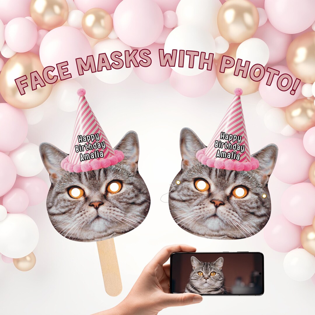 Custom Photo Face Mask, Cut Out Face Props, Picture Masks, Personalized ...