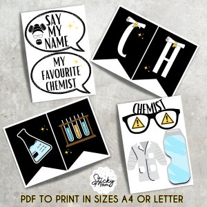 Chemical Engineer Graduation Party Photo Props Photobooth Engineer ...