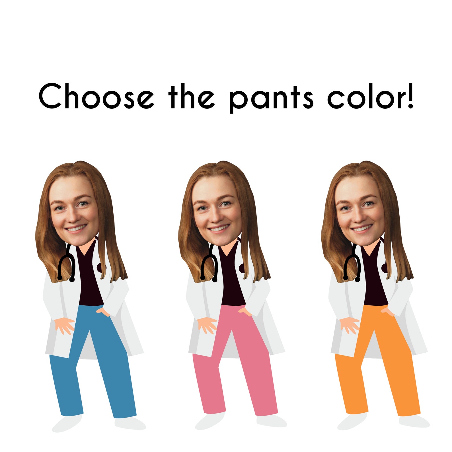 Doctor Face Banner Medicine PRINTABLE Cupcake Toppers Photo Banner ...