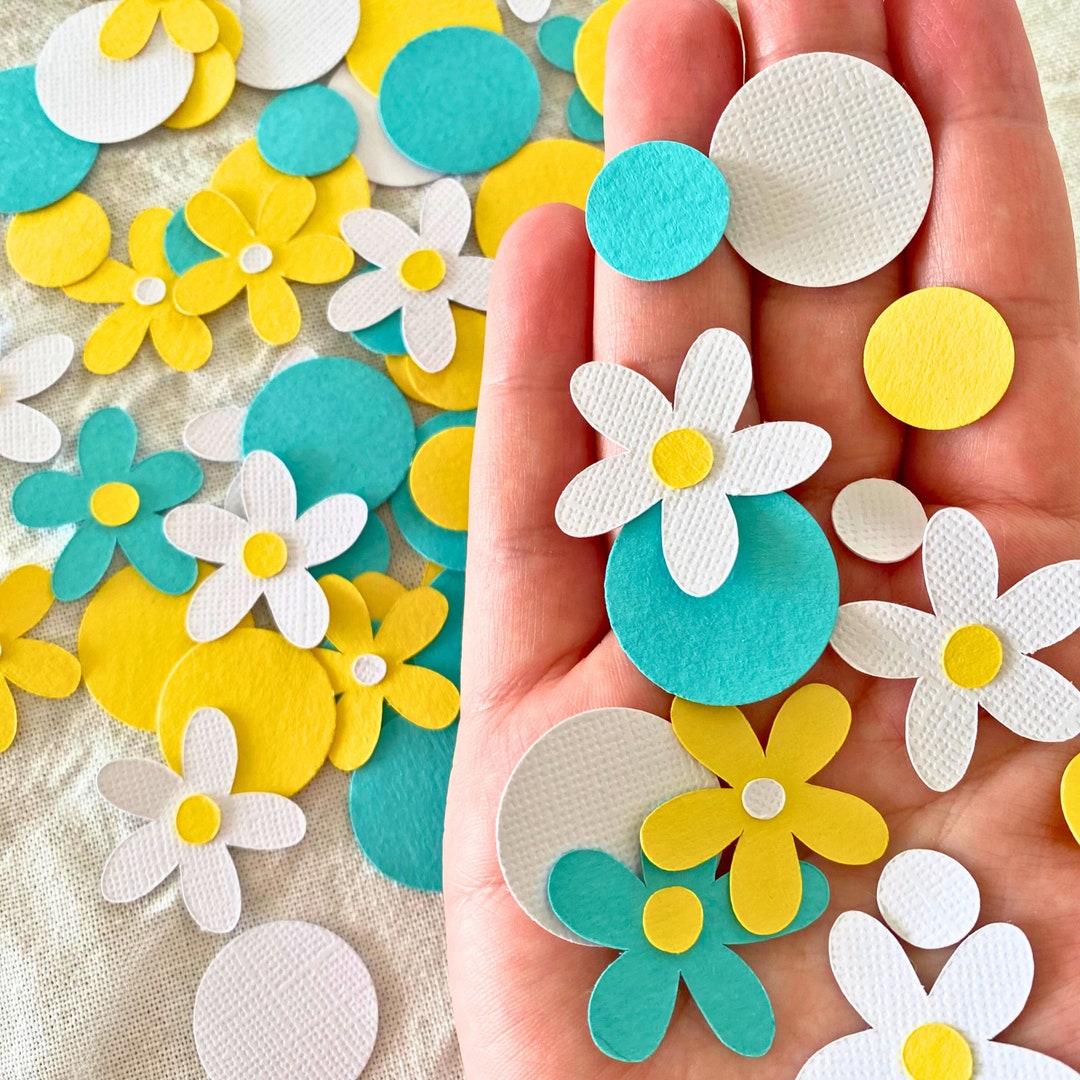 Daisy Confetti, Daisy Decorations, Table Confetti, Groovy Birthday ...