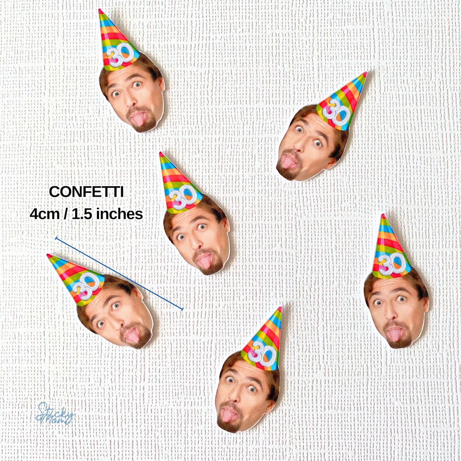 Photo Confetti | Birthday Banner Face | Custom Photo Banner for ...