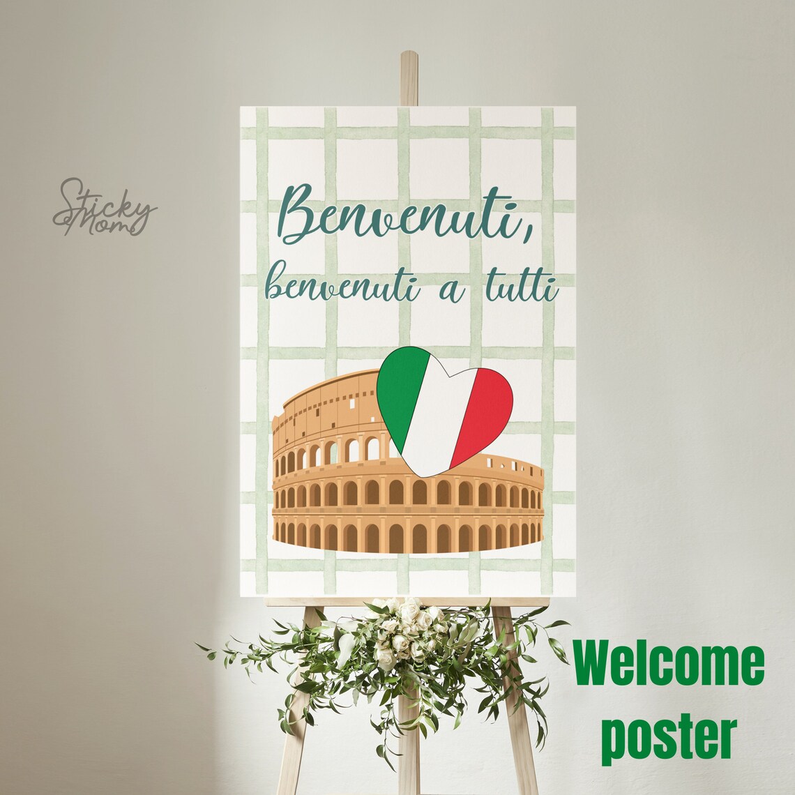Italian Birthday Party Decorations Italy Cake Topper Cupcake Topper ...