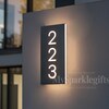 Modern Illuminated Backlit House Sign Custom LED Address Plate Lighted ...