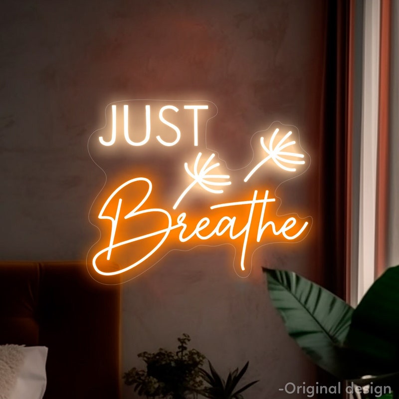 Just Breathe Sign - Etsy
