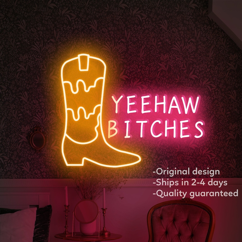 Yee Haw Neon Sign - Etsy