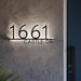 Modern LED Neon House Numbers Illuminated Backlit Address Sign Neon ...