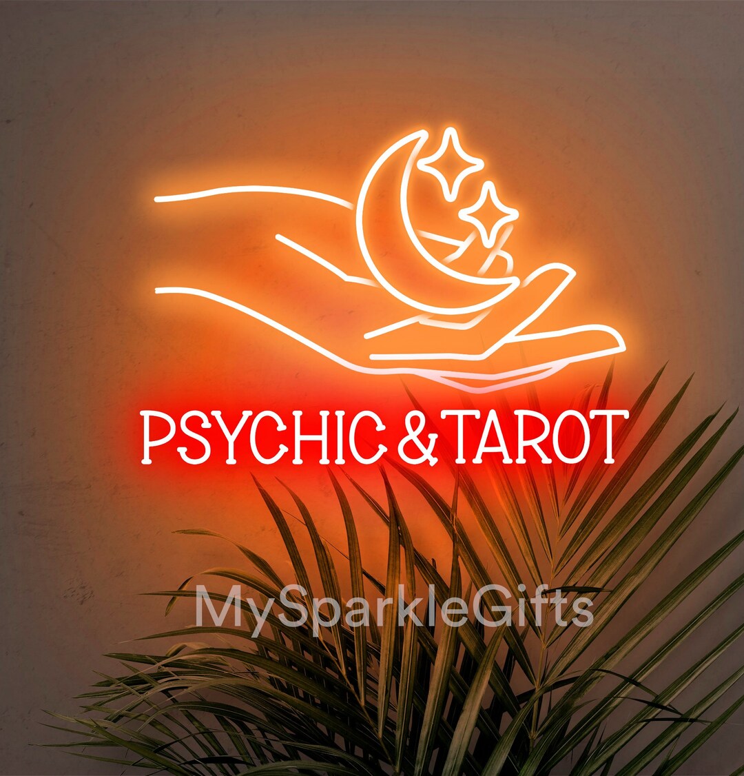 Original Magic Hand Neon Sign Psychic Tarot Business Logo LED Neon ...