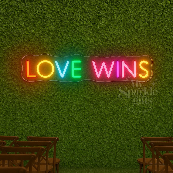 Love Wins Neon Sign