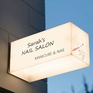 Acrylic Street Light Box Signboard Shop Logo Sign Personalized Business ...