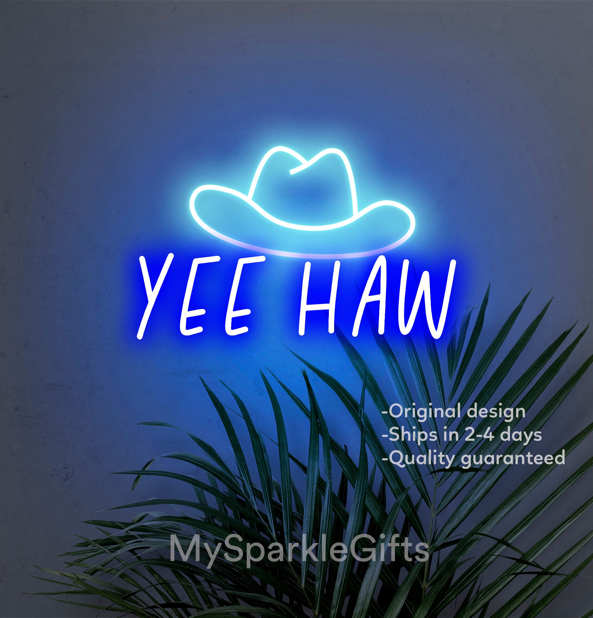 Yee Haw Neon Sign Custom Cowgirl/cowboy Neon Light Bedroom - Etsy