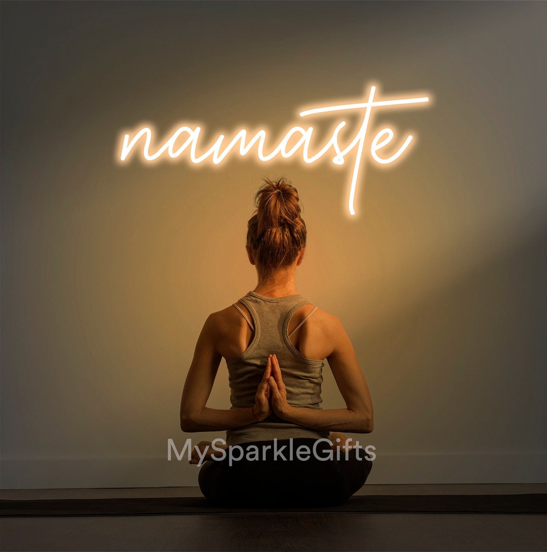 Namaste Neon Sign Custom Yoga Studio Neon Sign LED Neon Light - Etsy
