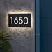 Modern Illuminated Backlit House Sign Custom LED Address Plate Lighted ...