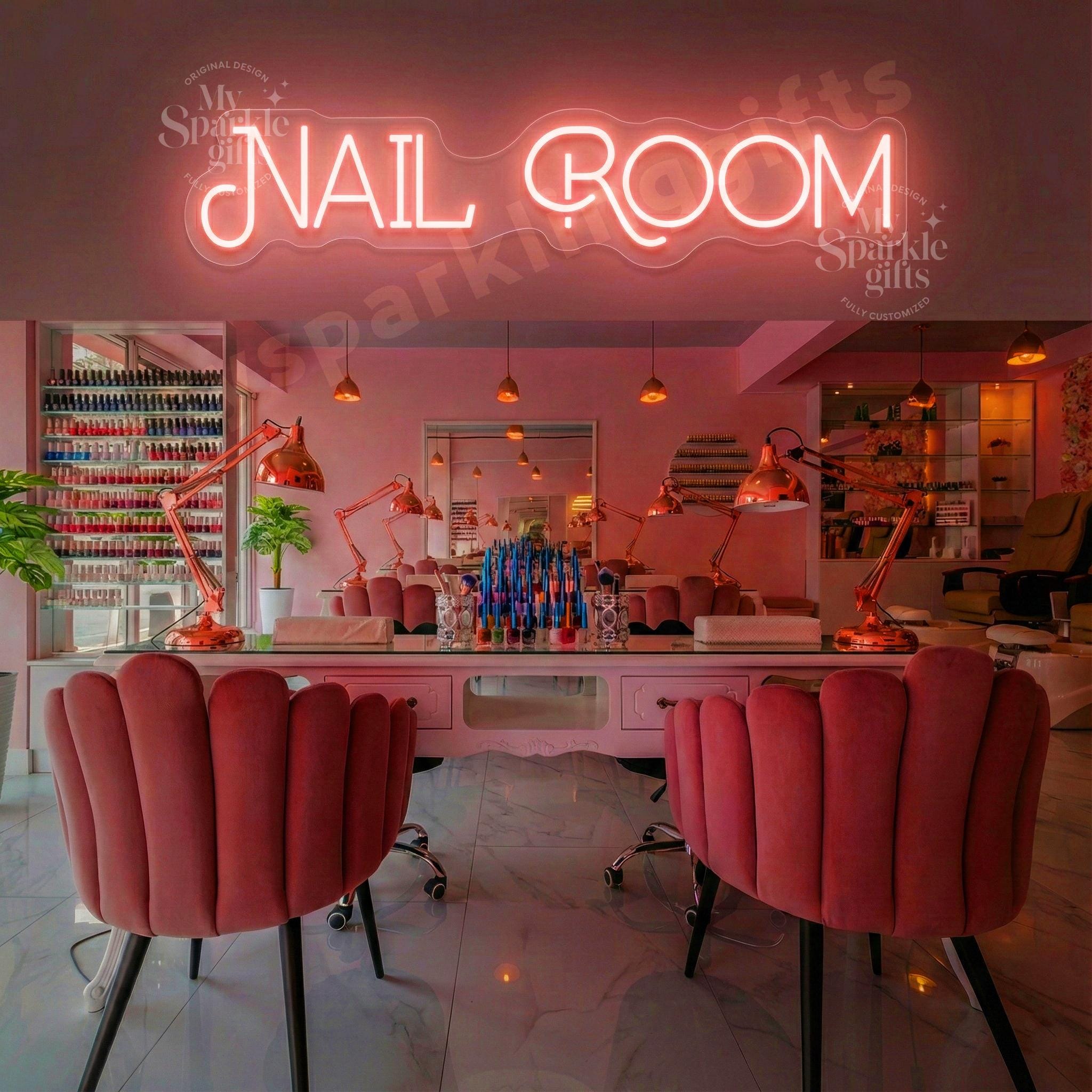 Nail Salon Neon Sign-led Wall Art, Manicure Studio Decor, Beauty Bar ...