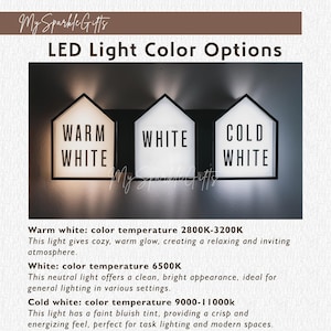 Illuminated Backlit House Sign Custom LED Address Plate Modern and ...