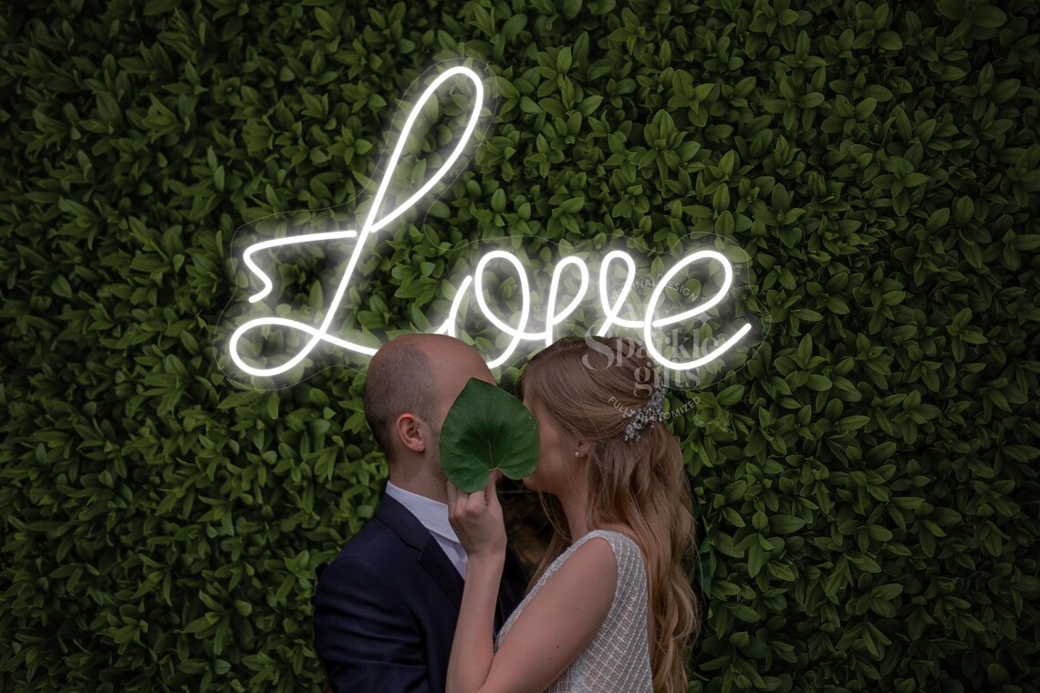 Love LED Neon Sign: Romantic Wedding Decor, Valentine's Gift - Etsy