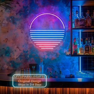 Original Vaporwave Neon Sign Aesthetic Home Room Neon Light Minimal ...