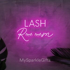 Original Lash Room Neon Sign Eyelashes LED Neon Light Sign for Wall ...