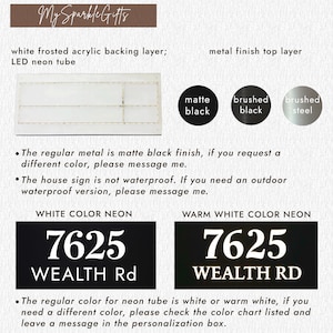 Illuminated Backlit House Sign Custom LED Address Plate Modern and ...