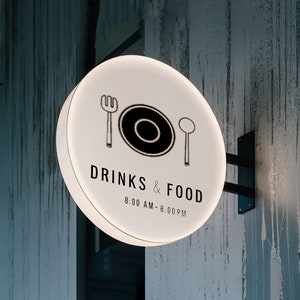 Acrylic Street Light Box Signboard Shop Logo Sign Personalized Business ...