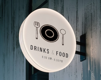 Acrylic Street Light Box Signboard Shop Logo Sign Personalized Business ...