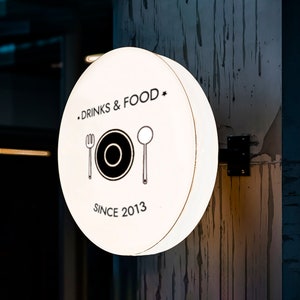 Acrylic Street Light Box Signboard Shop Logo Sign Personalized Business ...