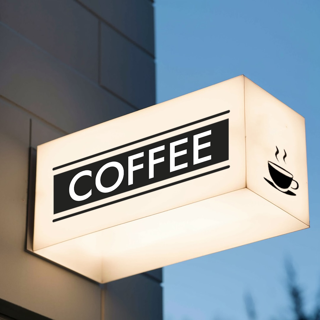 Acrylic Street Light Box Signboard Shop Logo Sign Personalized Business ...