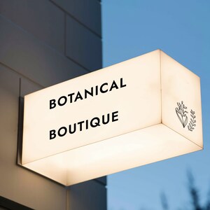 Acrylic Street Light Box Signboard Shop Logo Sign Personalized Business ...