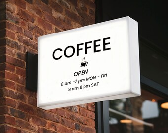 Acrylic Street Light Box Signboard Shop Logo Sign Personalized Business ...