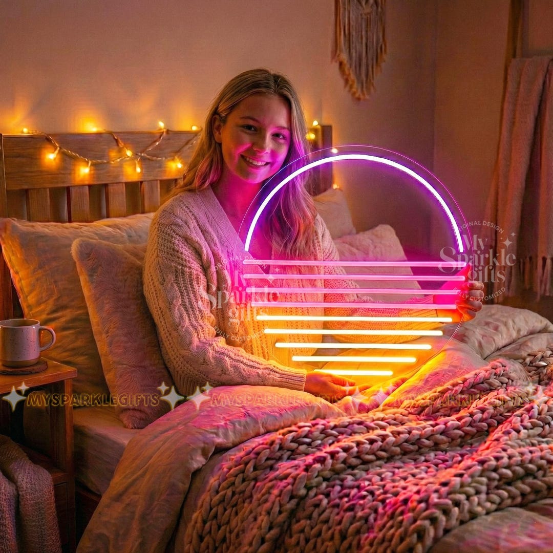 Vaporwave LED Neon Sign | Sunset Room Decor - Etsy