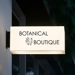 Acrylic Street Light Box Signboard Shop Logo Sign Personalized Business ...