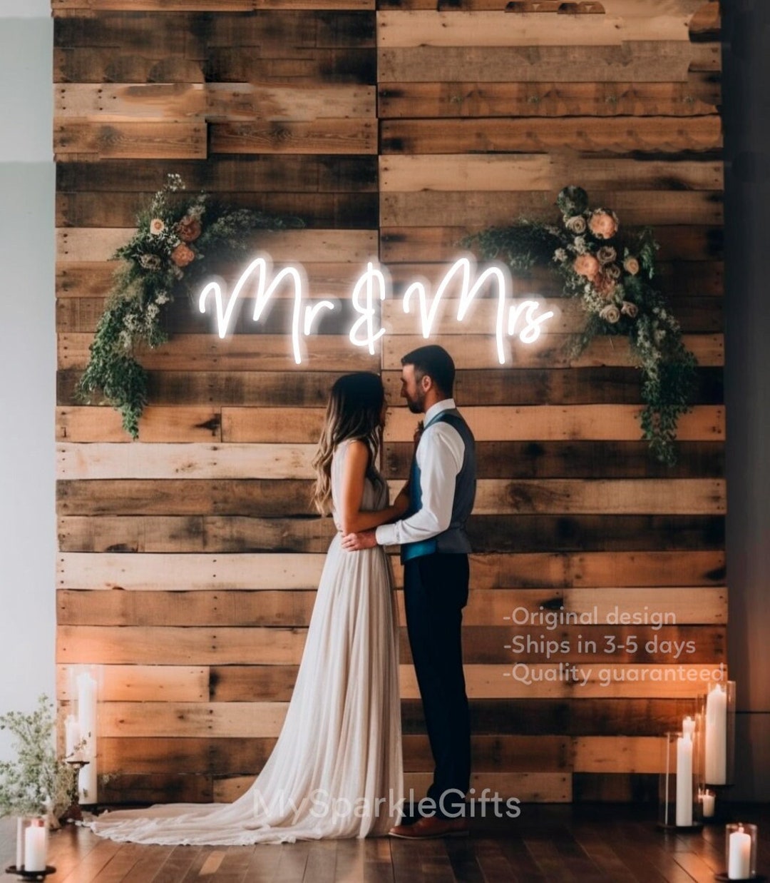 Original Mr&mrs Neon Sign Custom LED Neon Light Sign for - Etsy