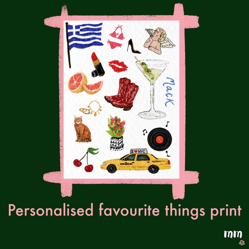 Favorite Things Poster - Etsy