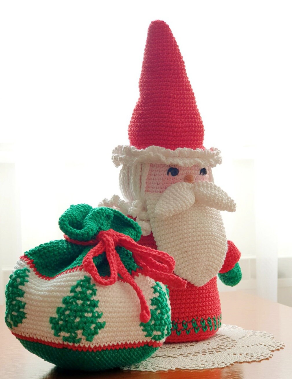 Christmas Crochet Pattern Santa With Christmas Sack | Etsy