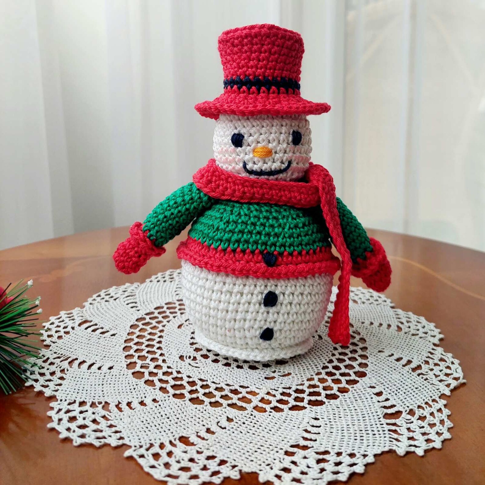 Christmas Crochet Pattern Amigurumi Snowman Love Christmas - Etsy