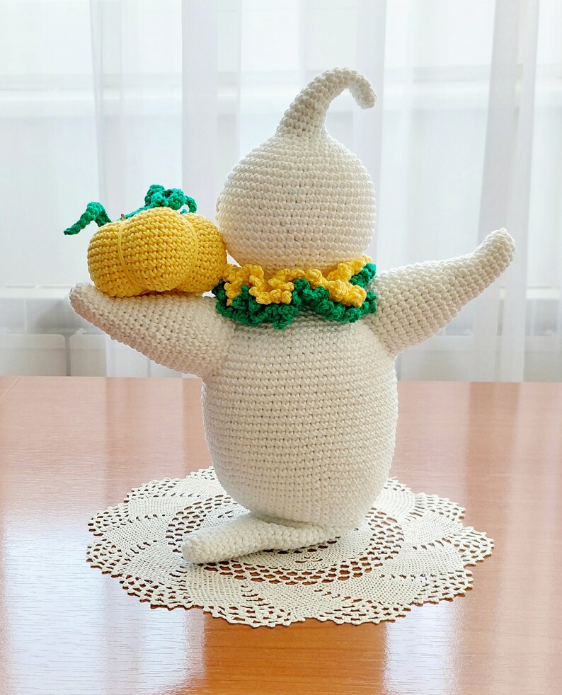 Halloween Crochet Pattern Ghost With Pumpkin Halloween - Etsy