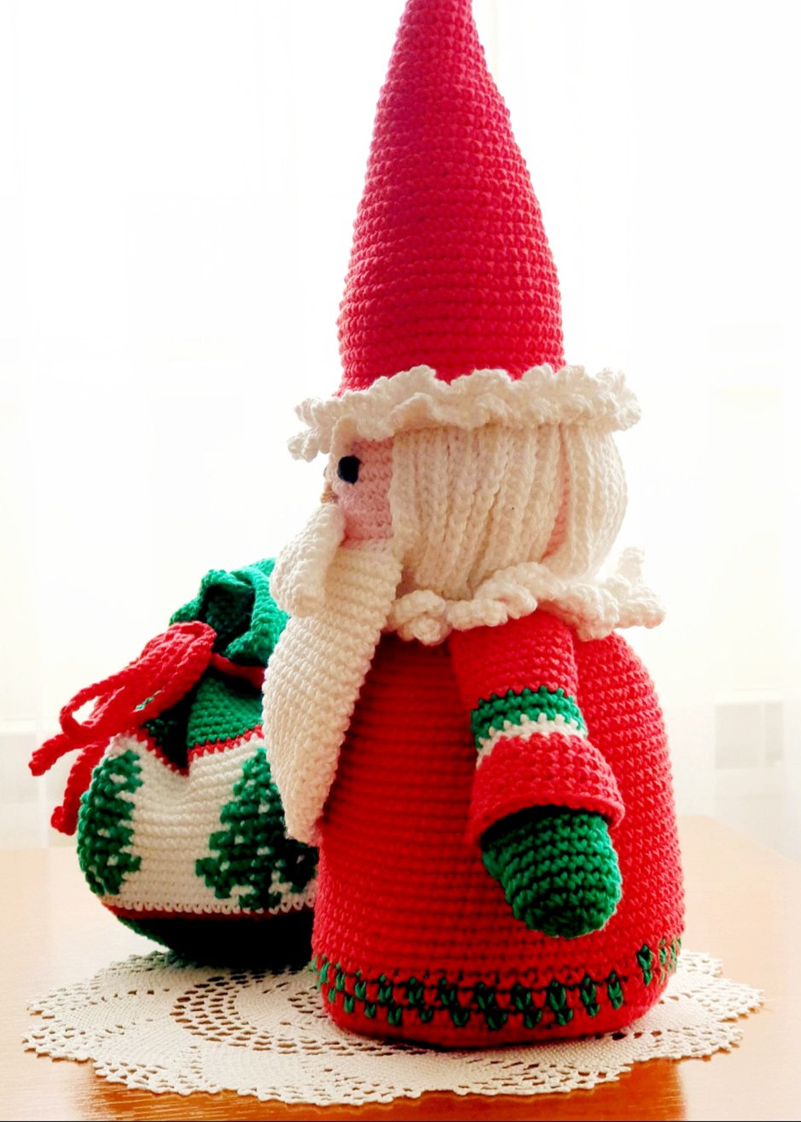 Christmas Crochet Pattern Santa With Christmas Sack | Etsy