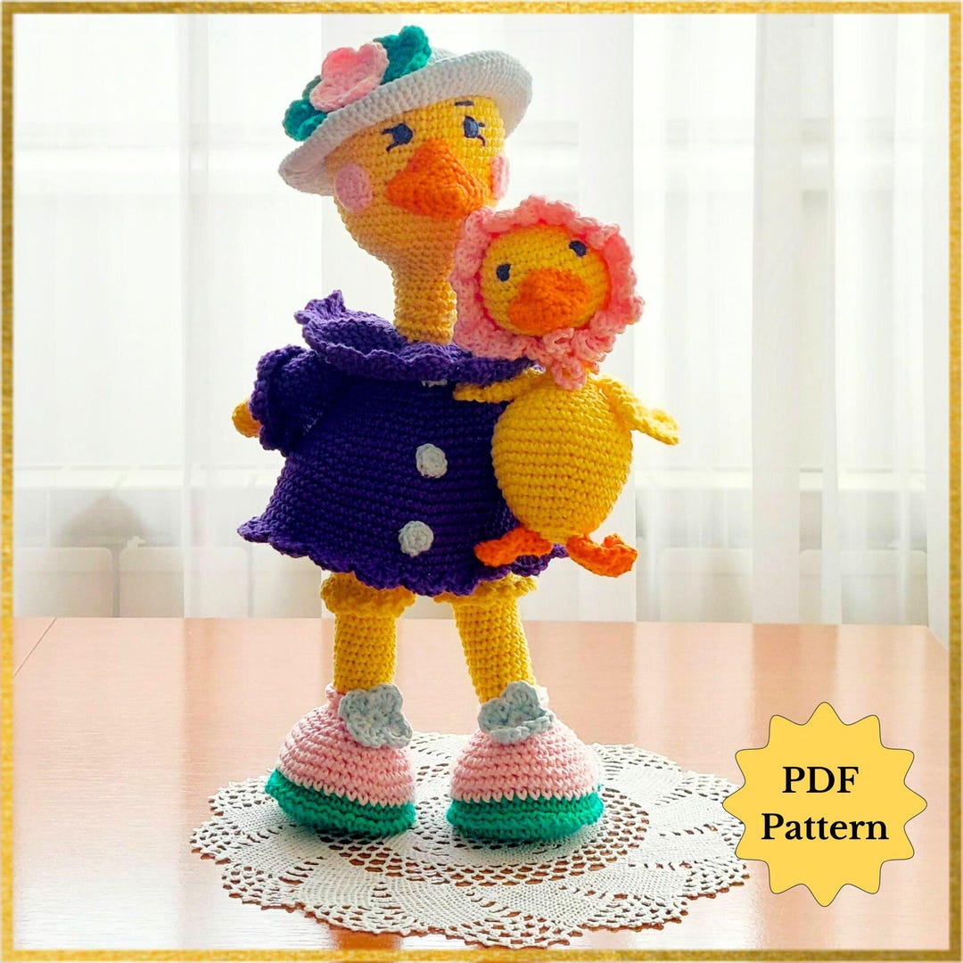 Easter Crochet Pattern, Amigurumi Duck, Baby Duck Crochet, Easter ...