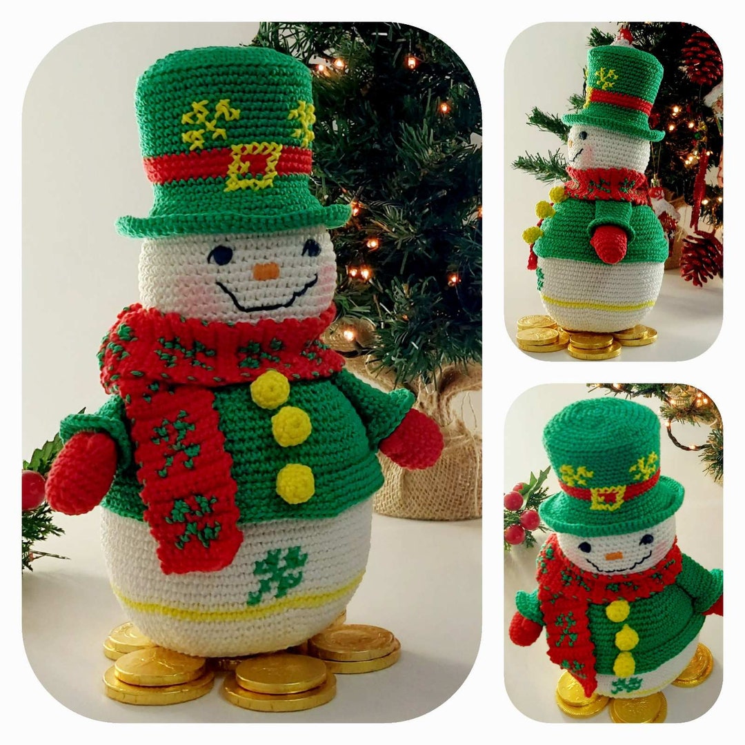 St Patrick Day Crochet Pattern Snowman, Crochet Pattern Leprechaun Hat ...