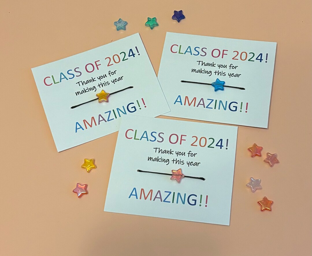 Class of 2024 / Teacher Gift / Class Gift / Friendship Bracelet - Etsy