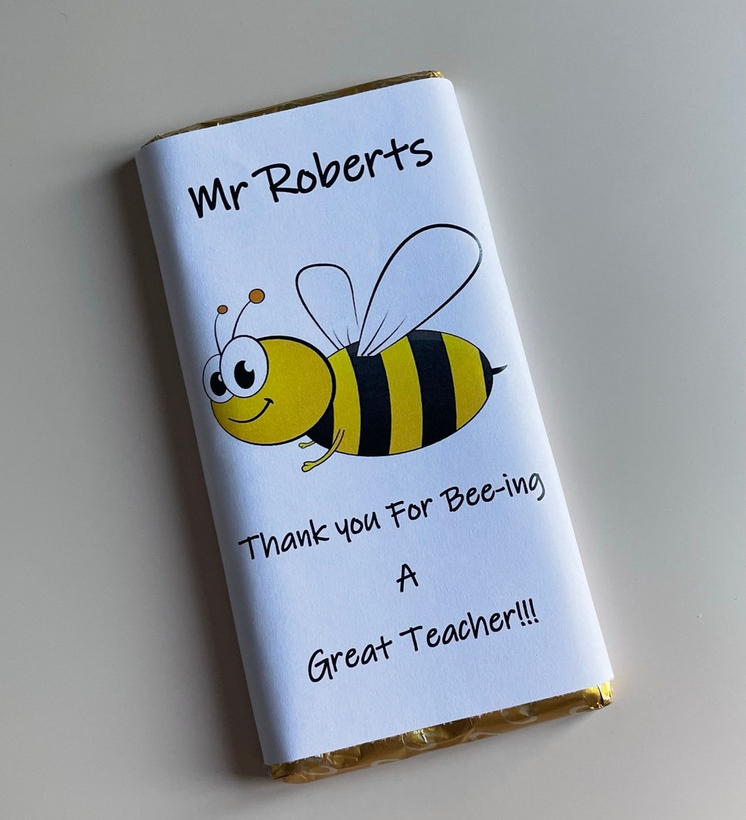 Thank You Teacher / Thank You Gift / Personalised Chocolate Bars - Etsy