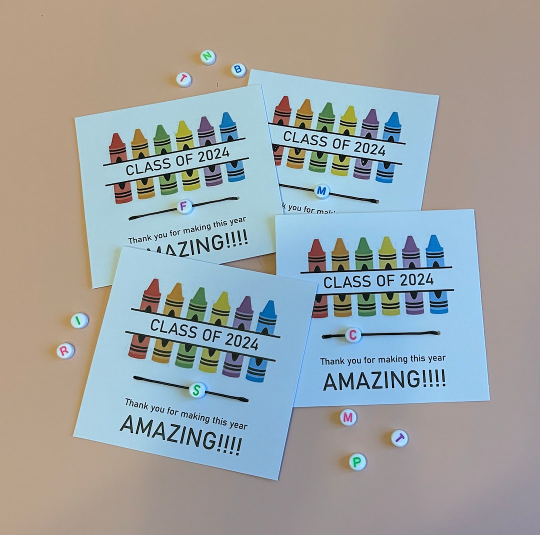 Class of 2024 / Teacher Gift / Class Gift / Friendship Bracelet / End ...