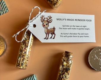 Personalized Magic Reindeer Food Sprinkle for Rudolph and Friends on ...